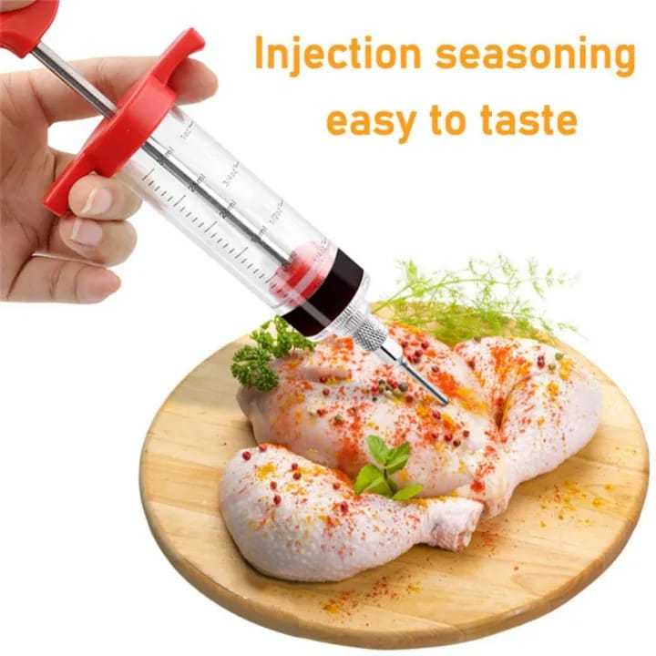 BBQ Meat chicken Broast Injector Marinade Injector with Stainless Steel ...