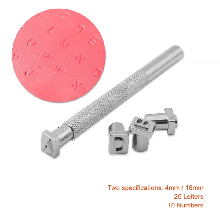 Steel Alphabet Number Stamp Kit 36Pcs DIY Leather Seal Engraving Craft ...