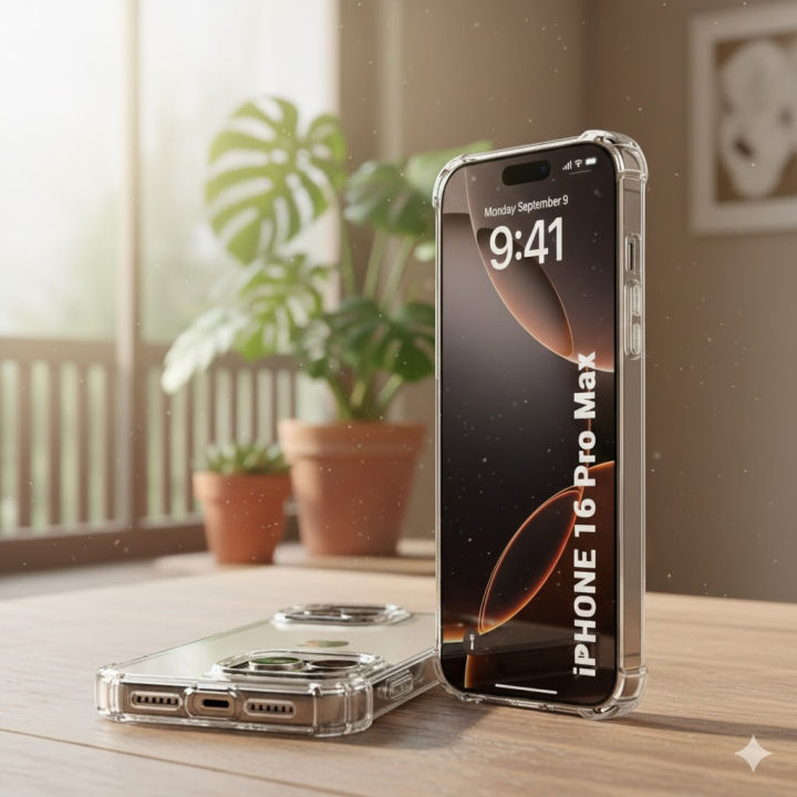 Apple iPhone 16 Pro Max Demanding Back Cover Transparent Extra Bumper ...