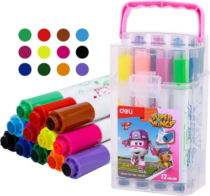Colouring Pens, Seal Marker, Colored Pens Set for Kids Toddlers ...