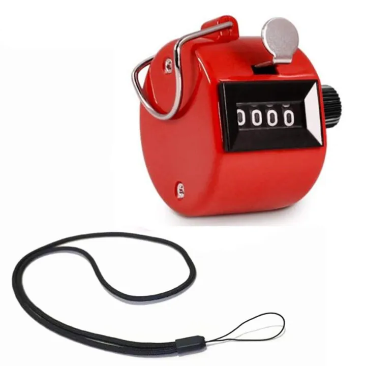 Hand Tally Counter with Lanyard Mechanical Lap Tracker Manual Clicker ...