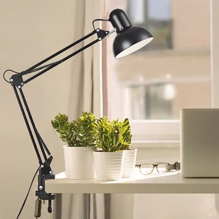 Study Table Lamp with Clamp School Computer Desk Lamps Folding Office ...