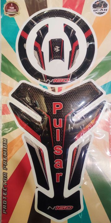 Premium Tank Pad For Pulsar N160 Black /Red | Daraz.com.bd
