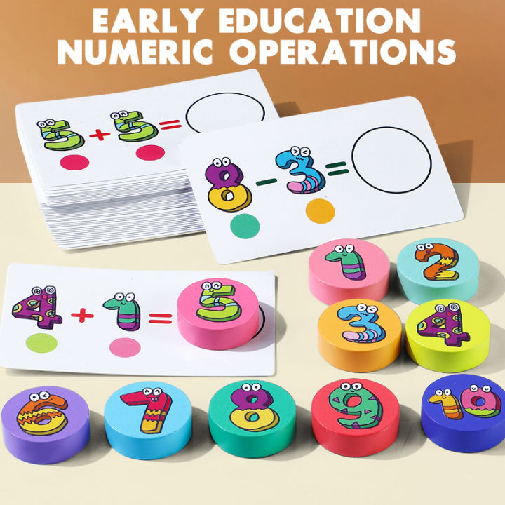 Kids learning 1-10 Numbers Counting Toy, Digital operation card ...