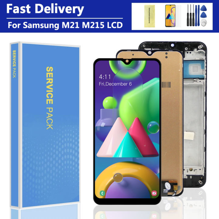 M215F LCD With Frame Replacement For SAMSUNG M21 2020 M215 SM-M215F/DS ...