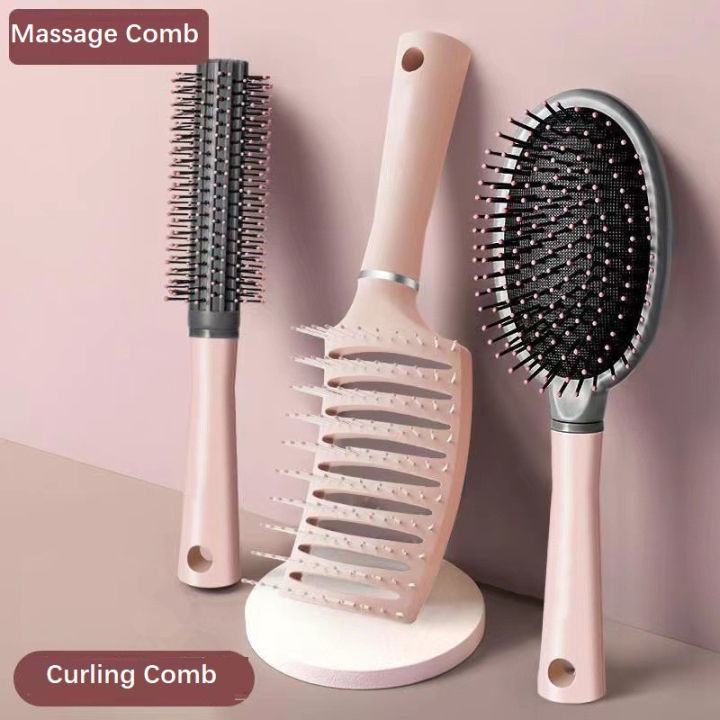 Professional Straight Smooth Curly Hair Comb Set Brush Large ...