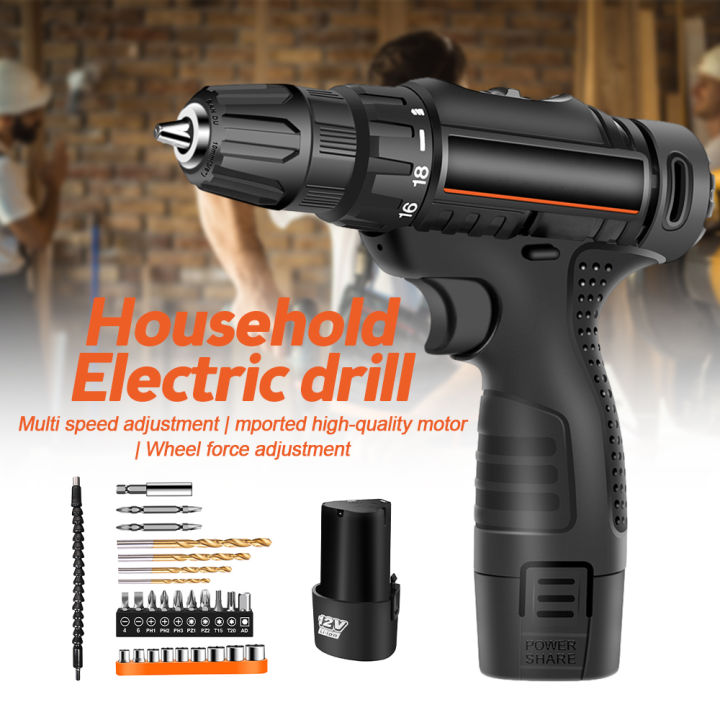 12v Cordless Drill Multi Function Cordless Electric Screwdriver Lithium