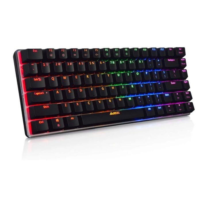 Ajazz AK33 Geek RGB Mechanical Keyboard, 82 Keys Layout, Black Switches ...