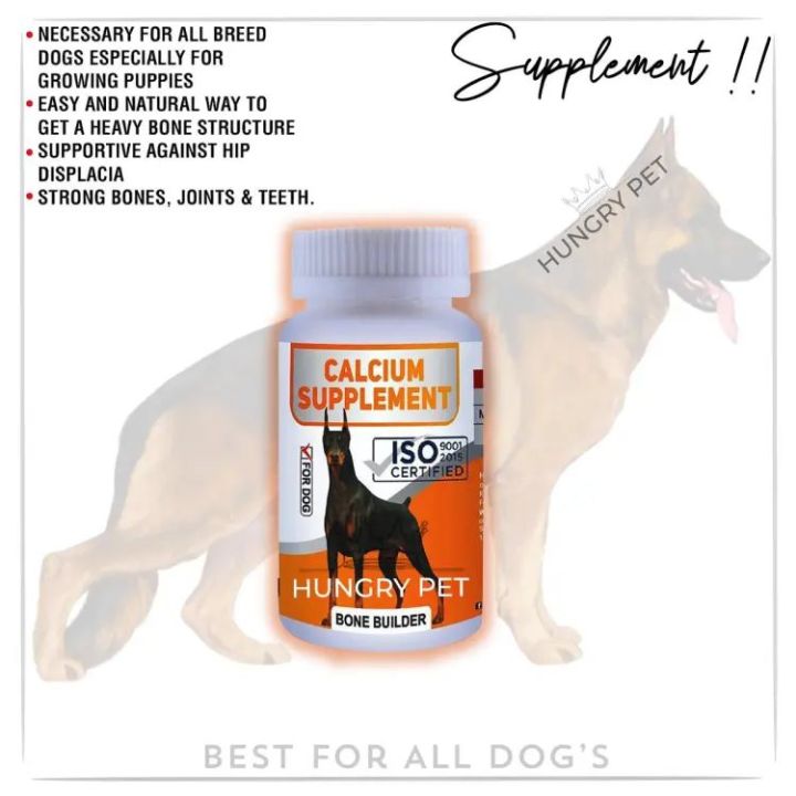 CALCIUM (Bone Builder) - best for All Dogs - (HOW TO USE : Direct add ...
