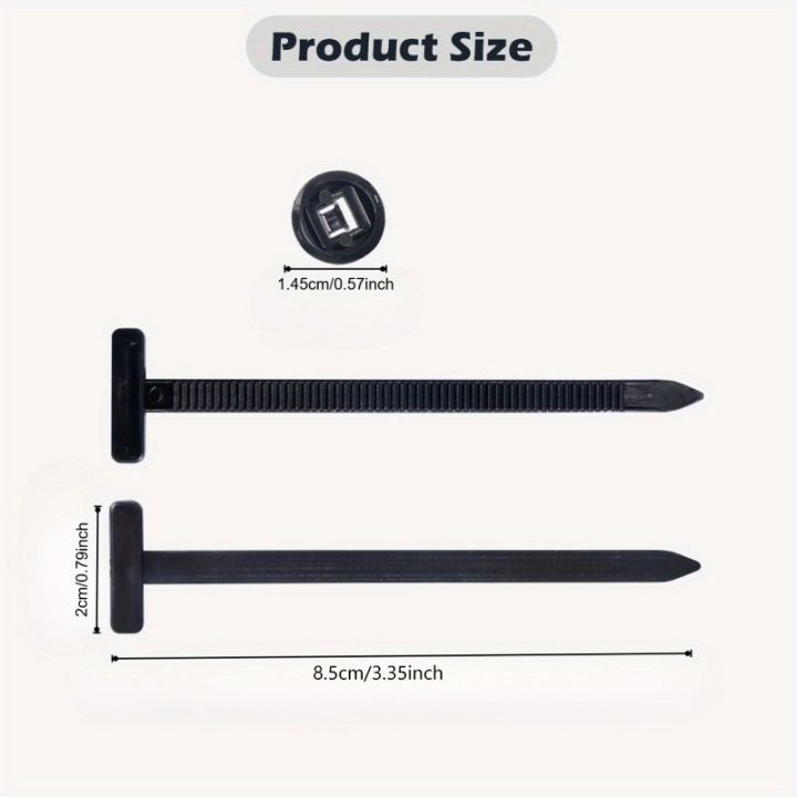 Universal Nylon Cable Tie Buckle Auto Fastener Screw Replacement Clip ...