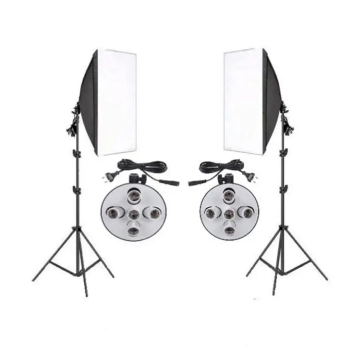 5 holder softbox full setup with stand | Daraz.com.bd