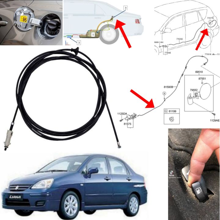 Liana Fuel Tank Opener Cable ( 1 ) Piece Gas Tank Cable / Patrol Tank ...