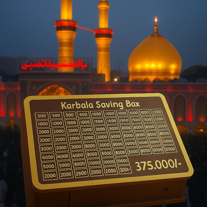 Wooden Saving Box - Karbala Ziyarat Box , Kids Saving Box , Mobile Saving Box , Moharram Niyaz ...
