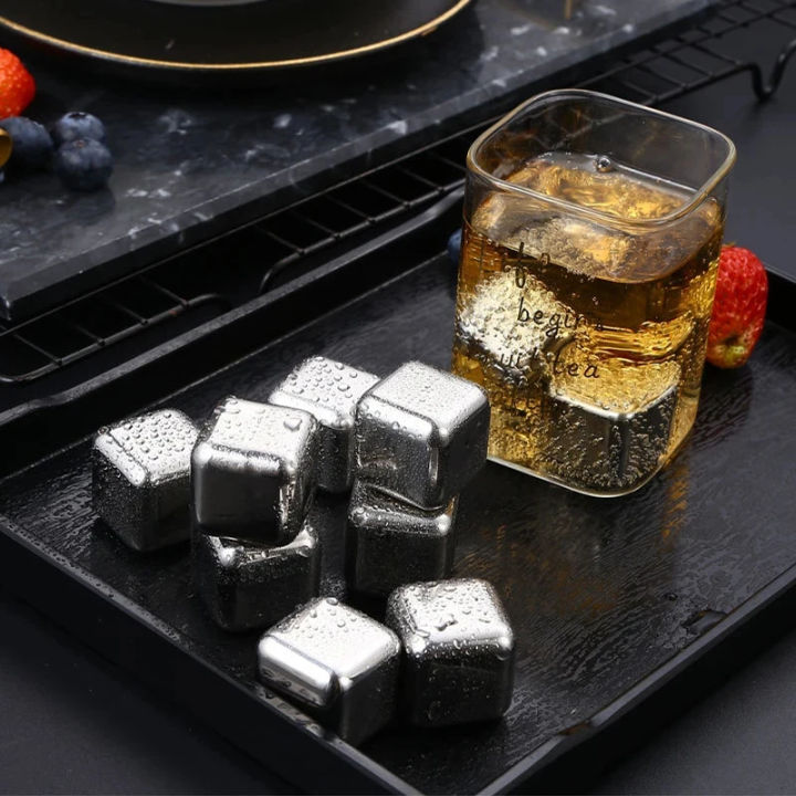 304 stainless steel frozen ice cubes, ice cubes, boxed set, reusable ...
