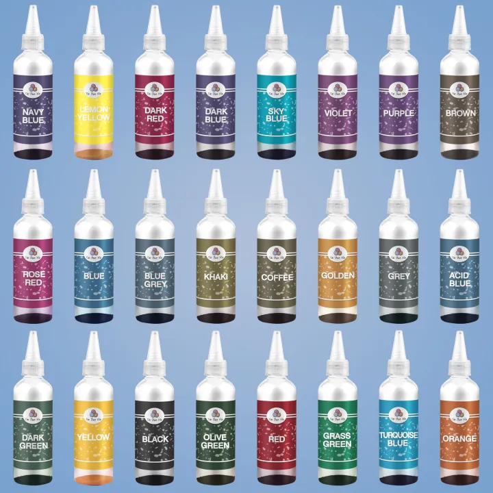 24 Colors 10g Fabric DIY Tie Dye Powder Color Change Free Refurbishment ...