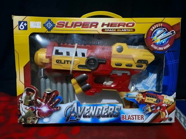 Iron Man Toy Gun Space Blaster.Toy Avengers Soft Bullet Blaster Super ...
