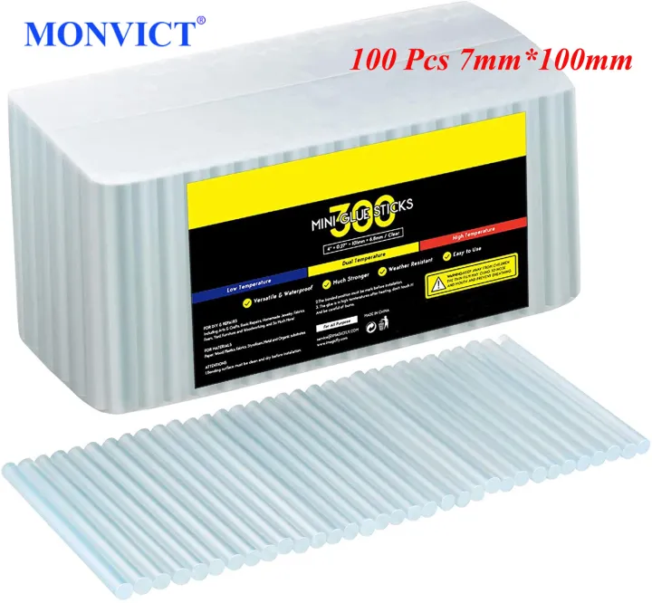 50 100 200 Pcs Mini Hot Glue Gun Sticks Diameter 7mm All-Purpose Clear ...