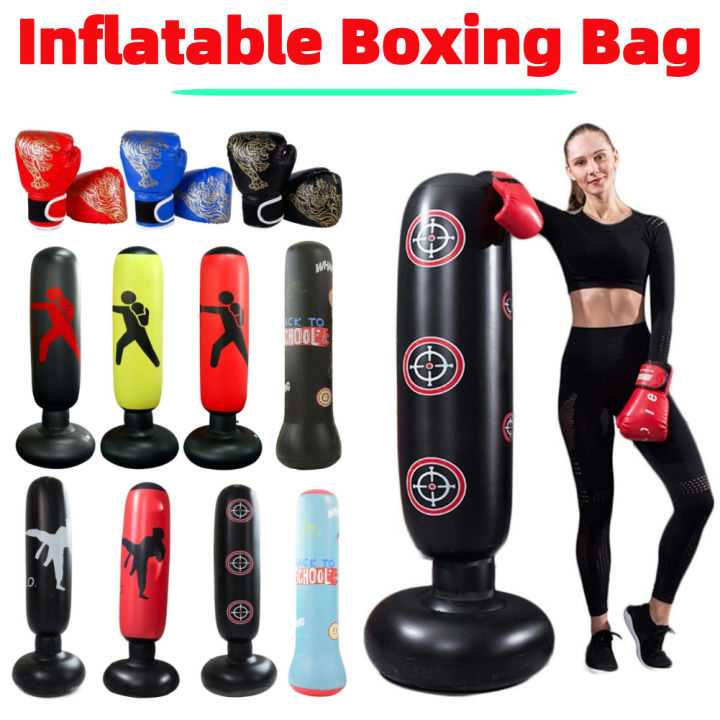 1.2m/1.6m Children's Inflatable Boxing Sandbag Fitness Standing ...