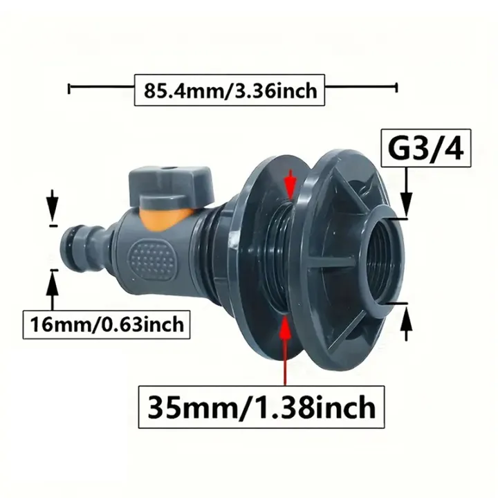 Garden Irrigation Pipe Connection Maintenance Coupling Water Tank ...