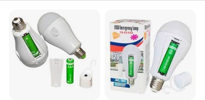 Gulf Rechargeable LED Light Bulbs with Battery Backup |Emergency LED ...