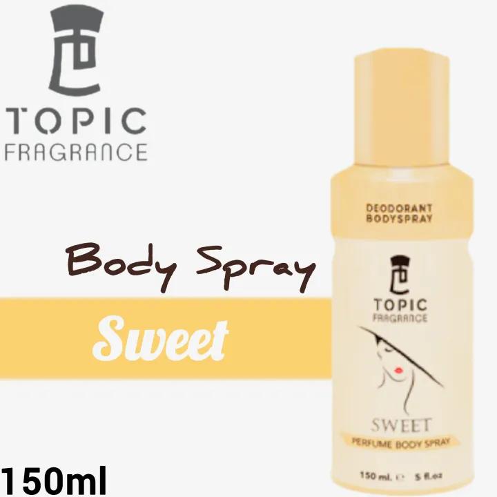 Topic Deodorant Body Spray (Sweet) - 150ml | Daraz.pk