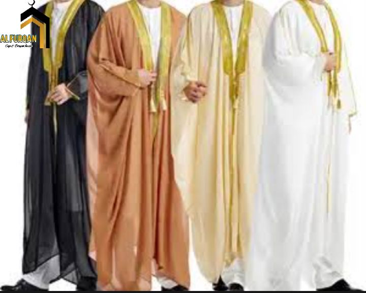 BISHT CLOAK ARAB DRESS THOBE SAUDI MENS ROBE EID kaftan | Daraz.pk