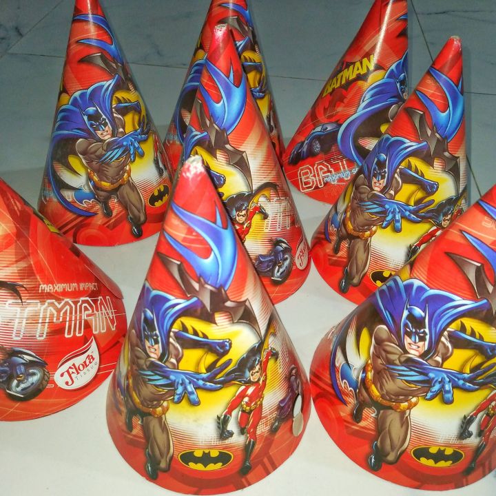 Super hero birthaday hats for boys | Daraz.lk