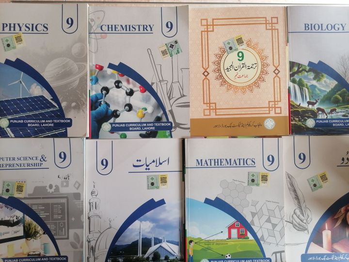 Class 9 Science Group Complete Set New Books 2025 / Matric Science ...
