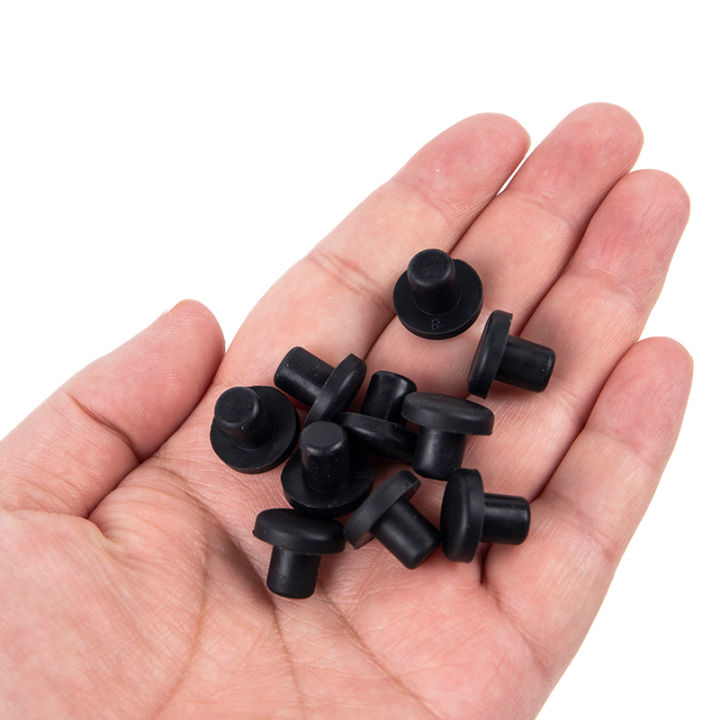 10Pcs Solid Rubber Hole Caps 3-12mm High Temperature Resistance Seal ...