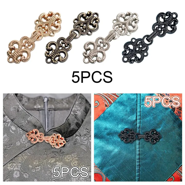 5x Cloak Clasp Fasteners Decorative Traditional Clasp Closure Buttons ...