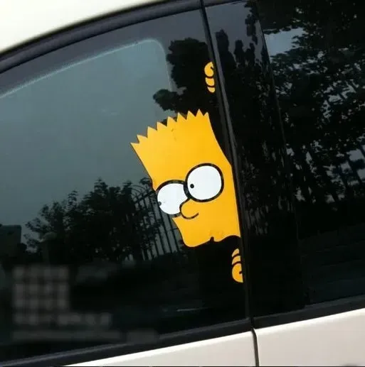 SIMPSON STICKER BART car DOORS | Daraz.pk