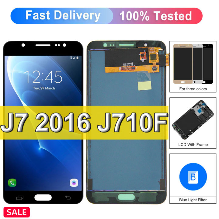 Can Adjust J710 LCD For Samsung Galaxy J7 2016 Display SM-J710FN J710F J710M J710Y LCD Touch ...