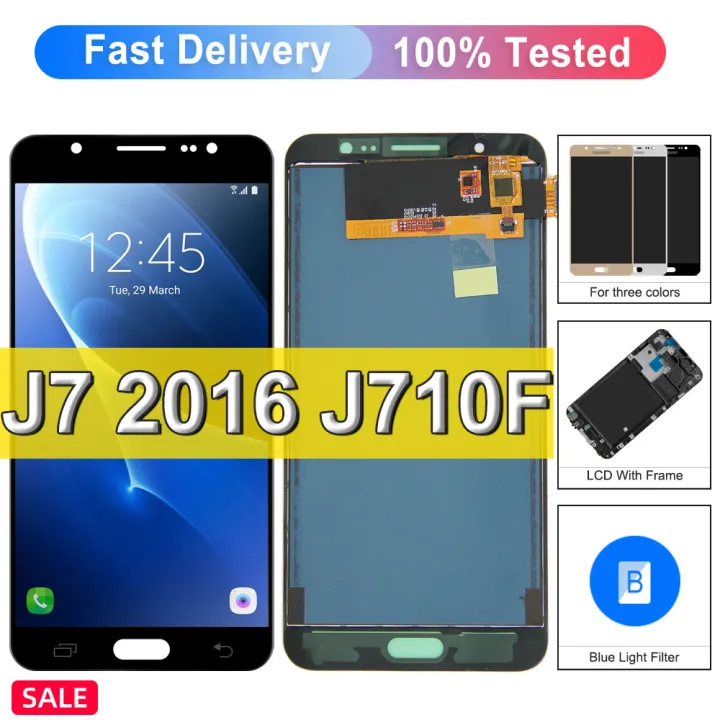 Can Adjust J710 LCD For Samsung Galaxy J7 2016 Display SM-J710FN J710F J710M J710Y LCD Touch ...