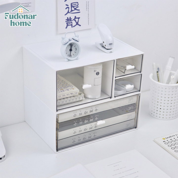 Fudonar big drawer box desktop storage drawer stationery desk drawer ...