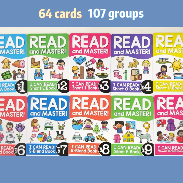 Read & Master Phonics Flash Cards (Laminated) | 15 Sets – 67 Cards with ...