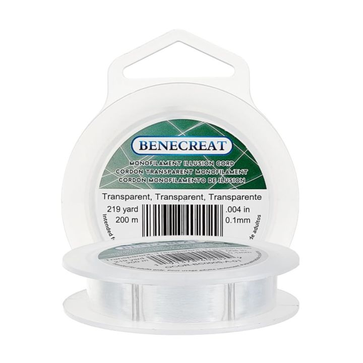 200m 0.1mm Clear Fishing Nylon Beading Thread Wire for Hanging ...