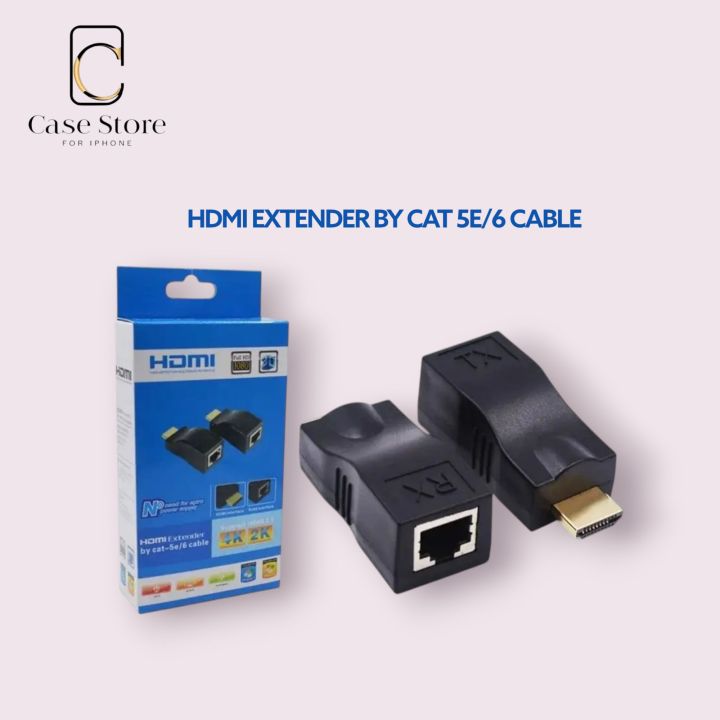 HDMI Extender Over CAT5e/CAT6 Cable | 4K 2K HDMI to RJ45 Adapter | Long ...