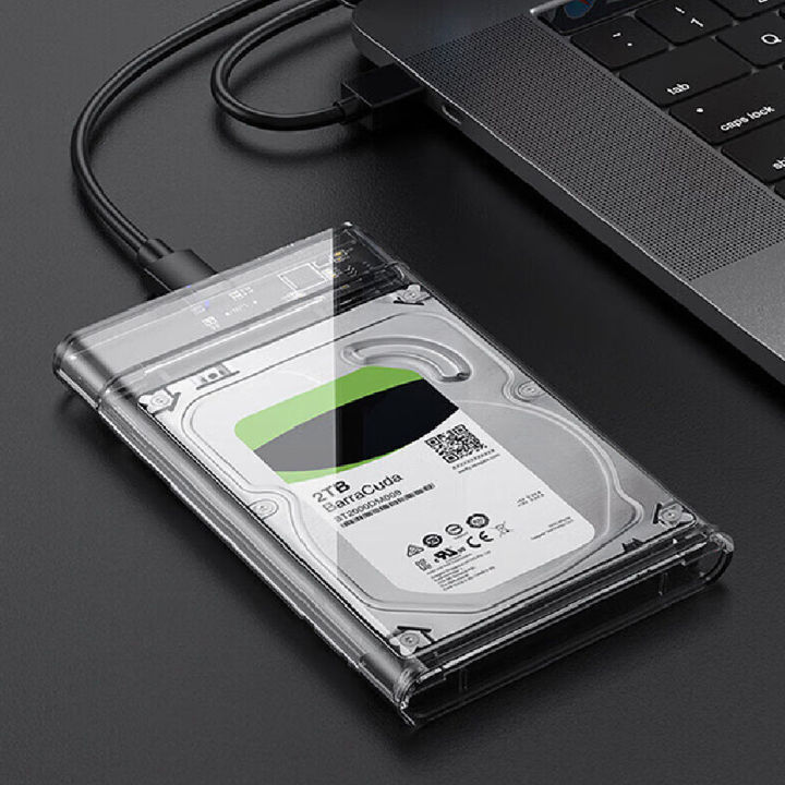Transparent HDD Case SATA to USB 3.0 Hard Drive Case External 2.5'' HDD Enclosure Support UASP ...