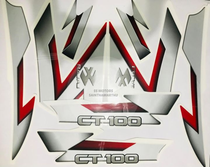 CT 100 BLACK RED STICKER | Daraz.lk