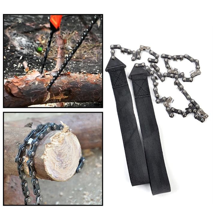 Portable Chainsaw Steel Rope Hand Saw Chain Emergency Survival Gear 24 ...