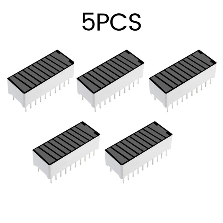 5Pcs/set 10 Segment LED Bar Light Display Red Yellow Green Blue 5 ...