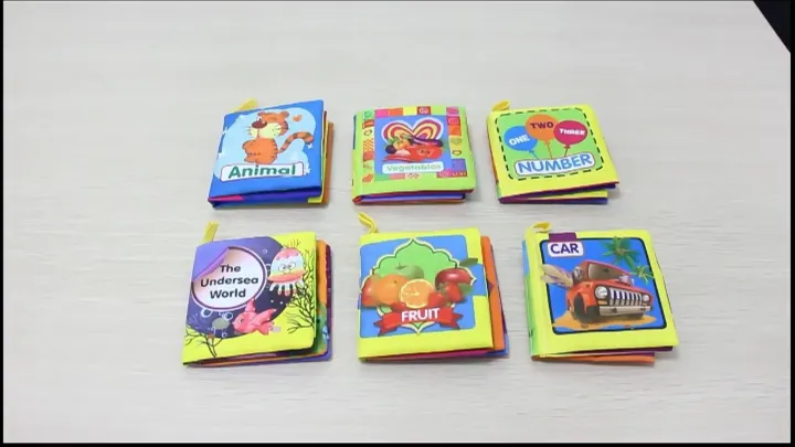 Baby cloth book Early education enlightenment sound paper BB whistle ...