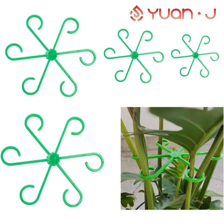 YUANJ New 4PCS Plant Fixing Clip Adjustable Climbing Support Frame ...