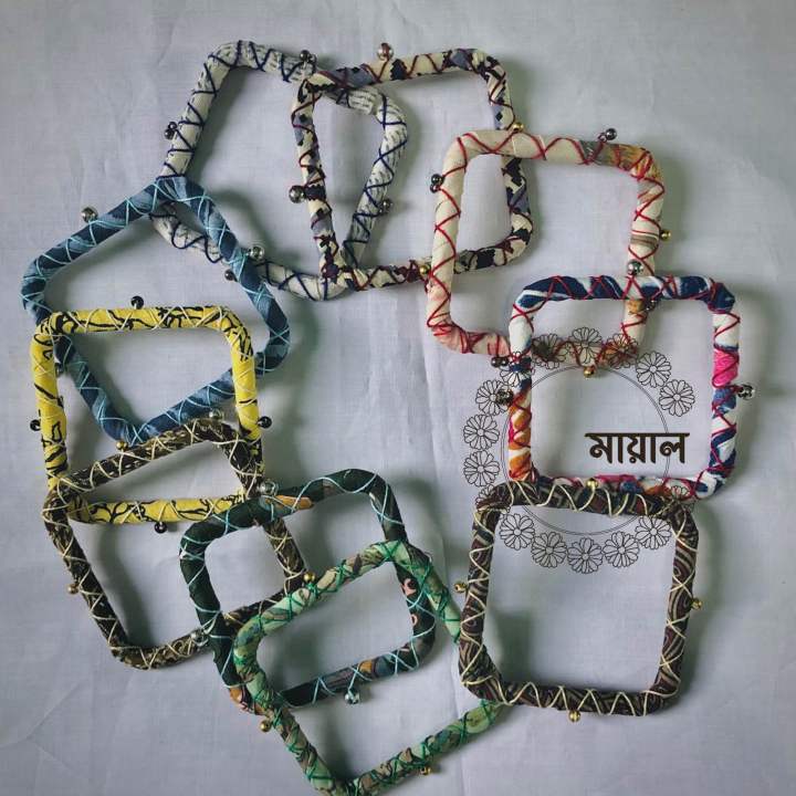 Aesthetic and fashionable handmade fabric bangles for girls and women ...
