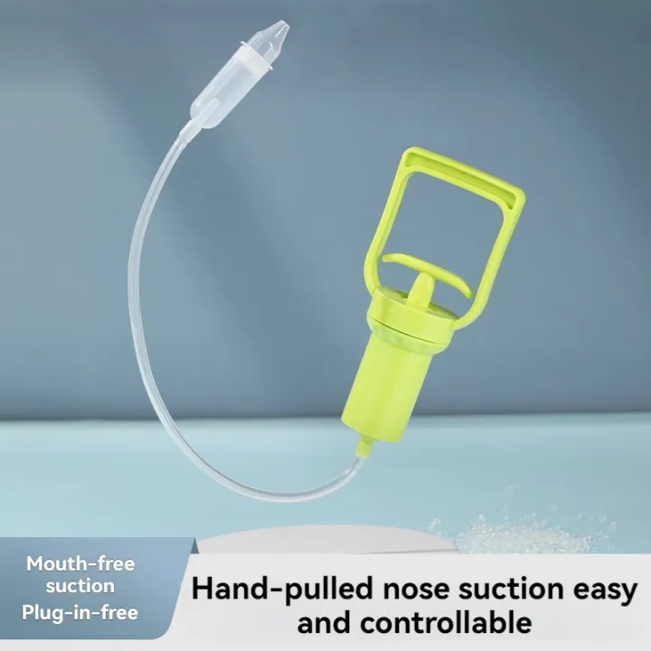 Baby Nasal Aspirator Powerful Hand Pump Safe Comfortable Nose Cleaner ...