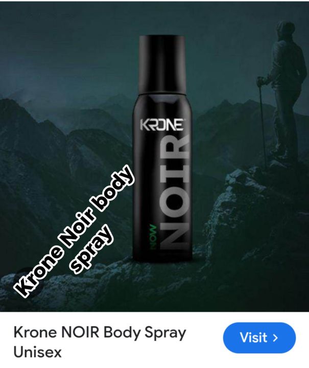Krone Noir body spray/ Body Spray / Fragrance Body Spray / Long Lasting ...