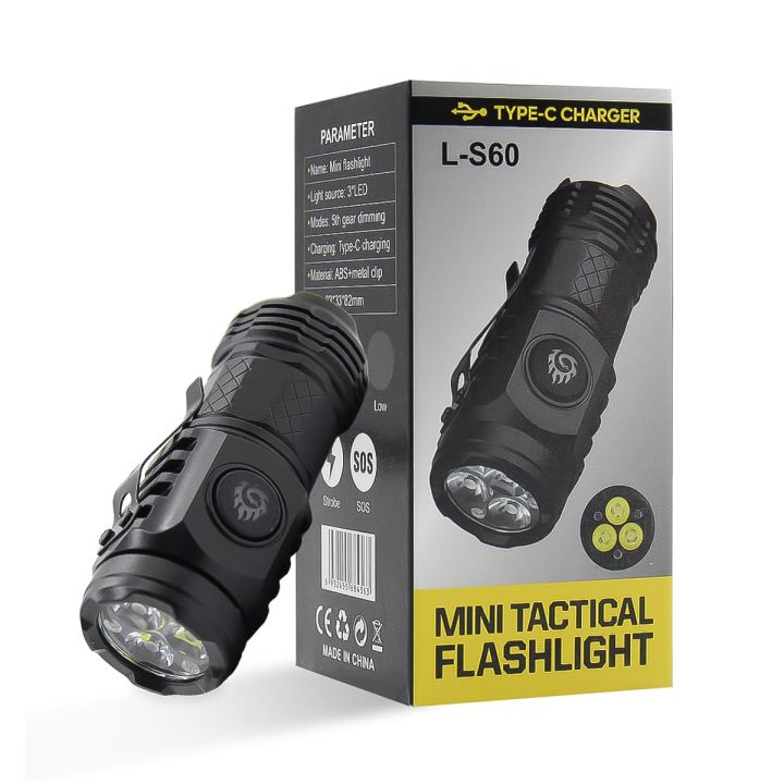 High Power LED Flashlight Torch 20W Ultra Powerful LED Flashlight USB ...