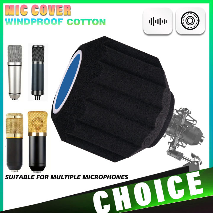 Microphone Wind Shield Pop Filter Isolation Ball Acoustic For Record ...