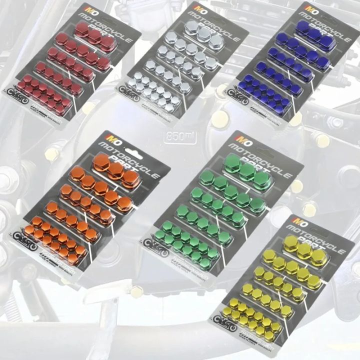 30pcs Motorcycle Screw Cap Cover Set Motor Scooter Head Screw Nut Bolt ...