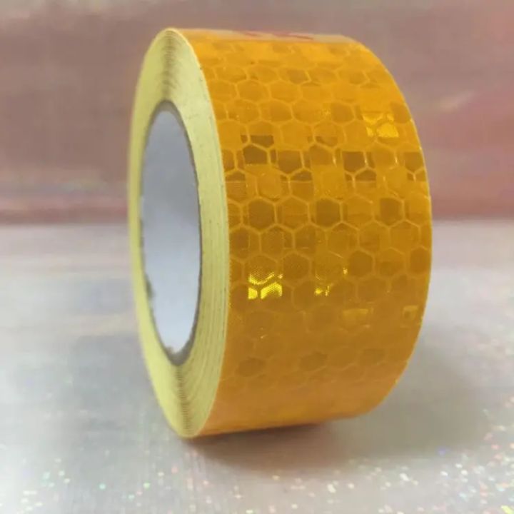 5cm X 150cm Yellow Safety Mark Reflective Tape Stickers Car Styling ...
